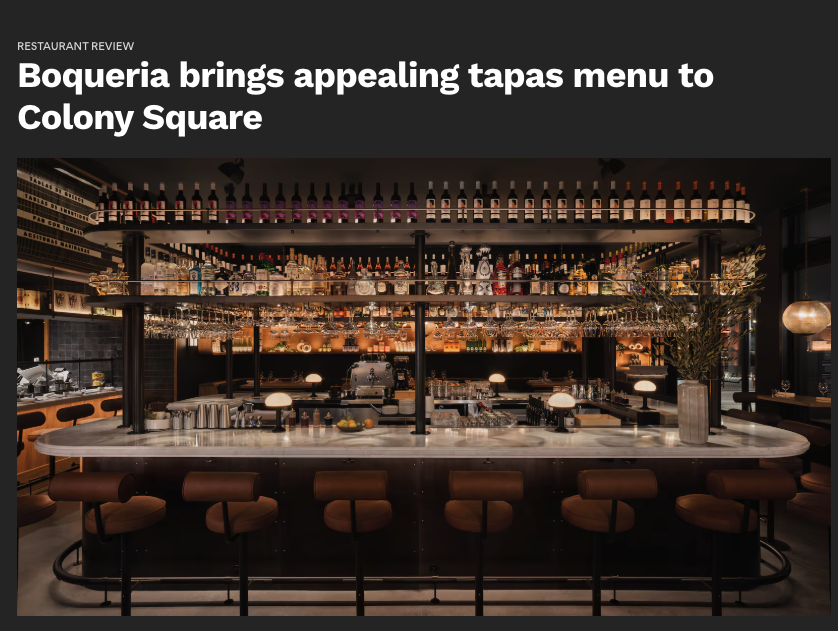 Boqueria brings appealing tapas menu to Colony Square | Boqueria Restaurant
